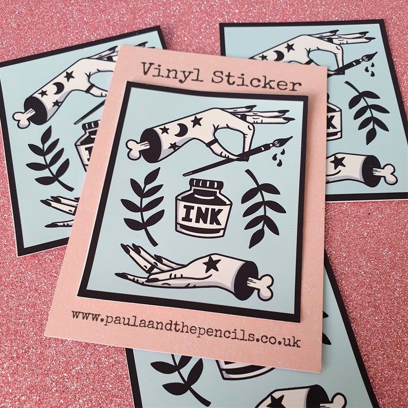 Magic Ink Vinyl Sticker - Ink - Tattoo - Inktober - Artist - Witch ...