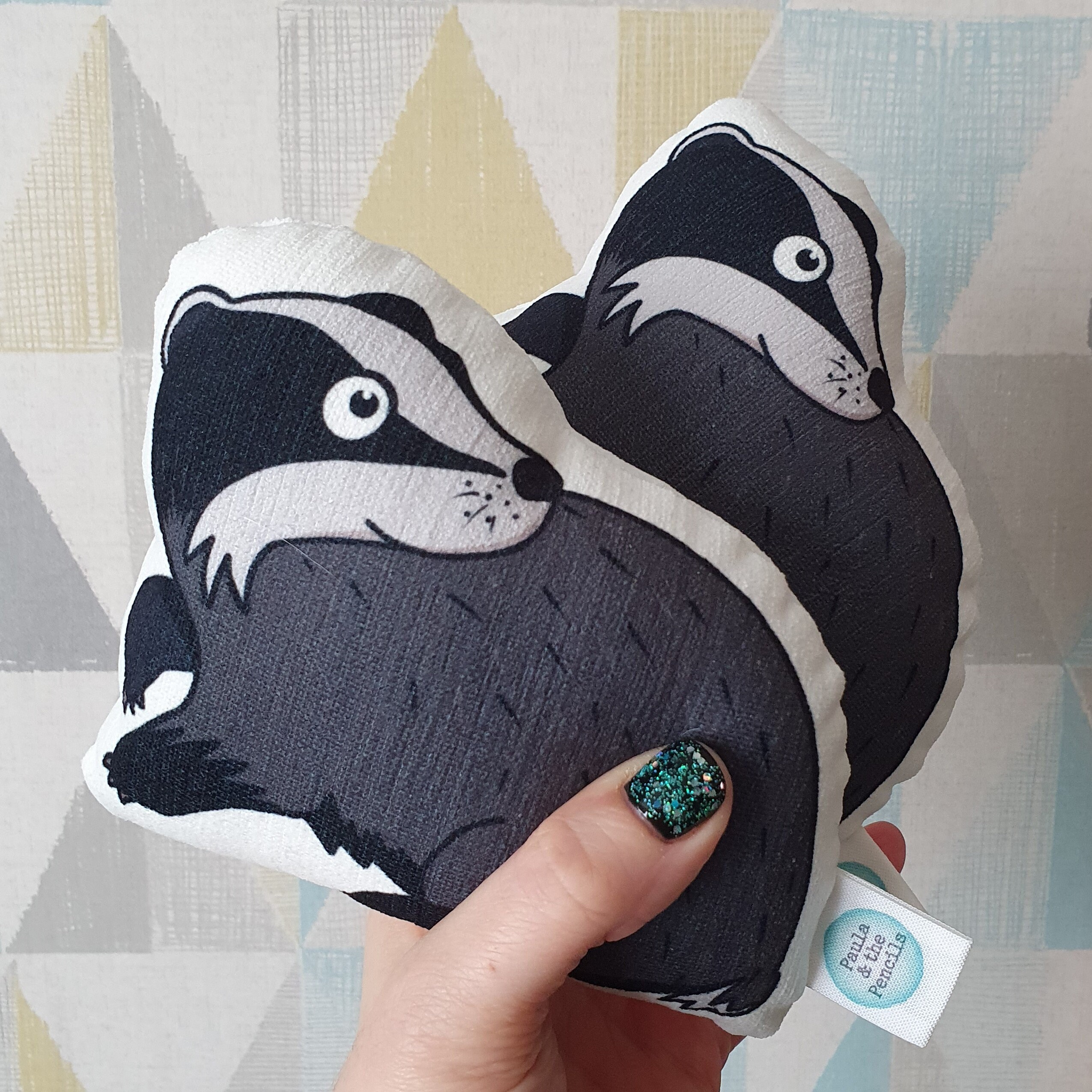 Badger Plushie Woodland Art Doll Gift Plush Soft Toy | Etsy