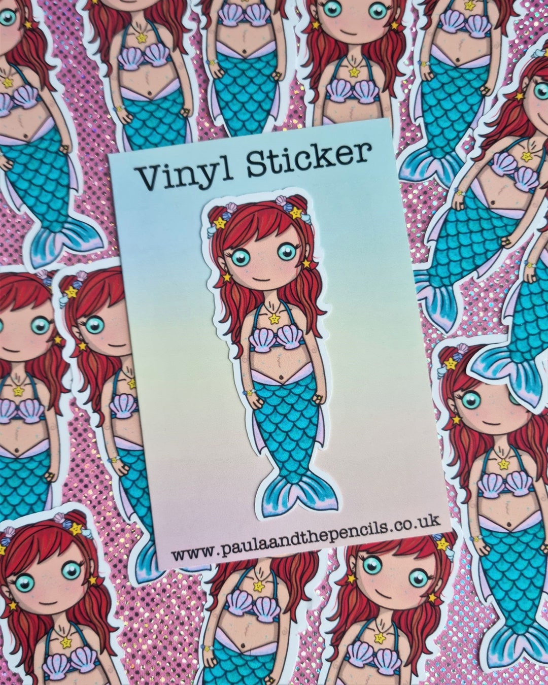 Little Mermaid Sticker - Vinyl Sticker - Ariel - Under the Sea ...
