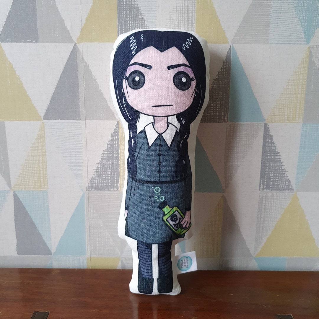 Wednesday Addams Doll - the Addams Family - Halloween - Emo - Goth ...