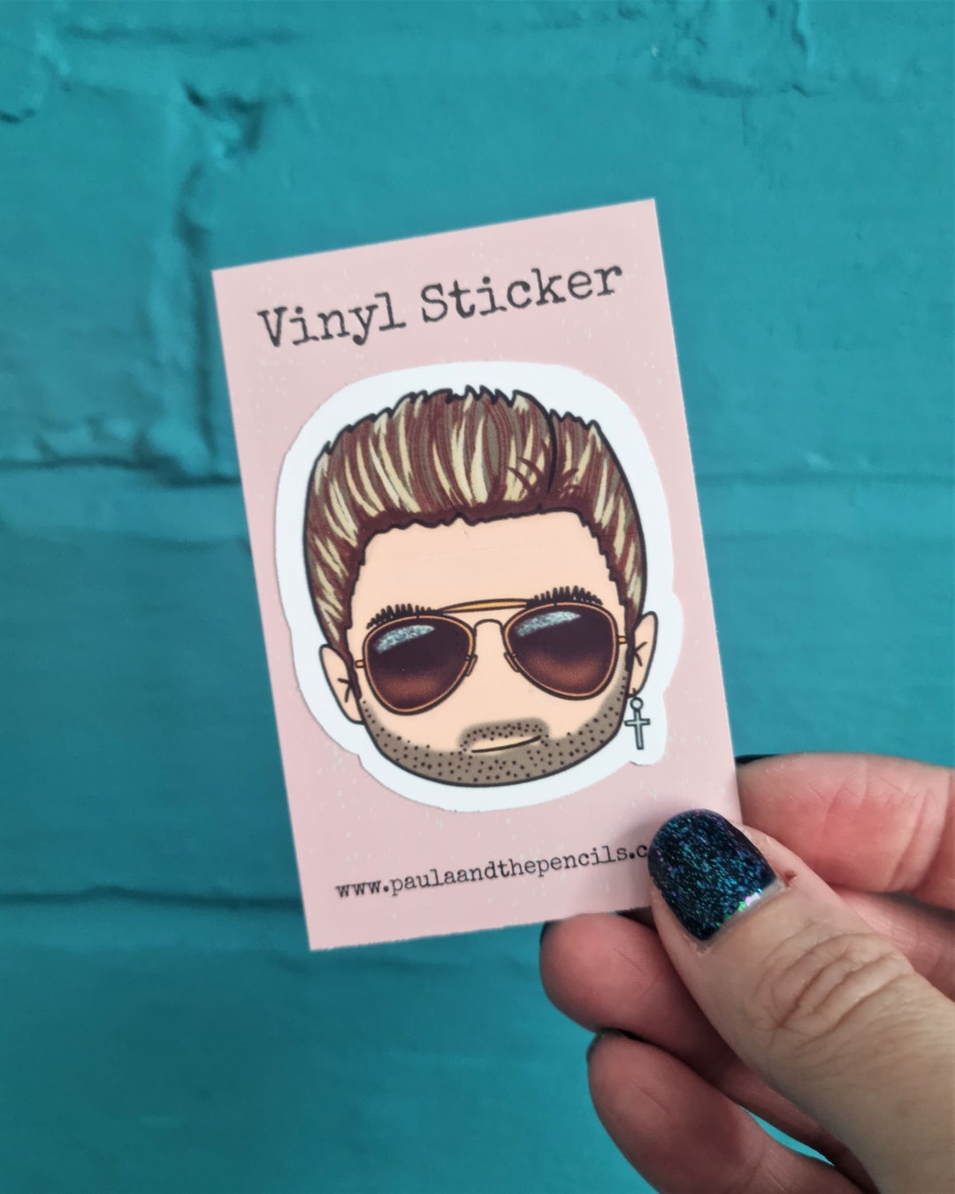 George Michael Face Sticker - Vinyl Sticker - Pop Music - Wham ...