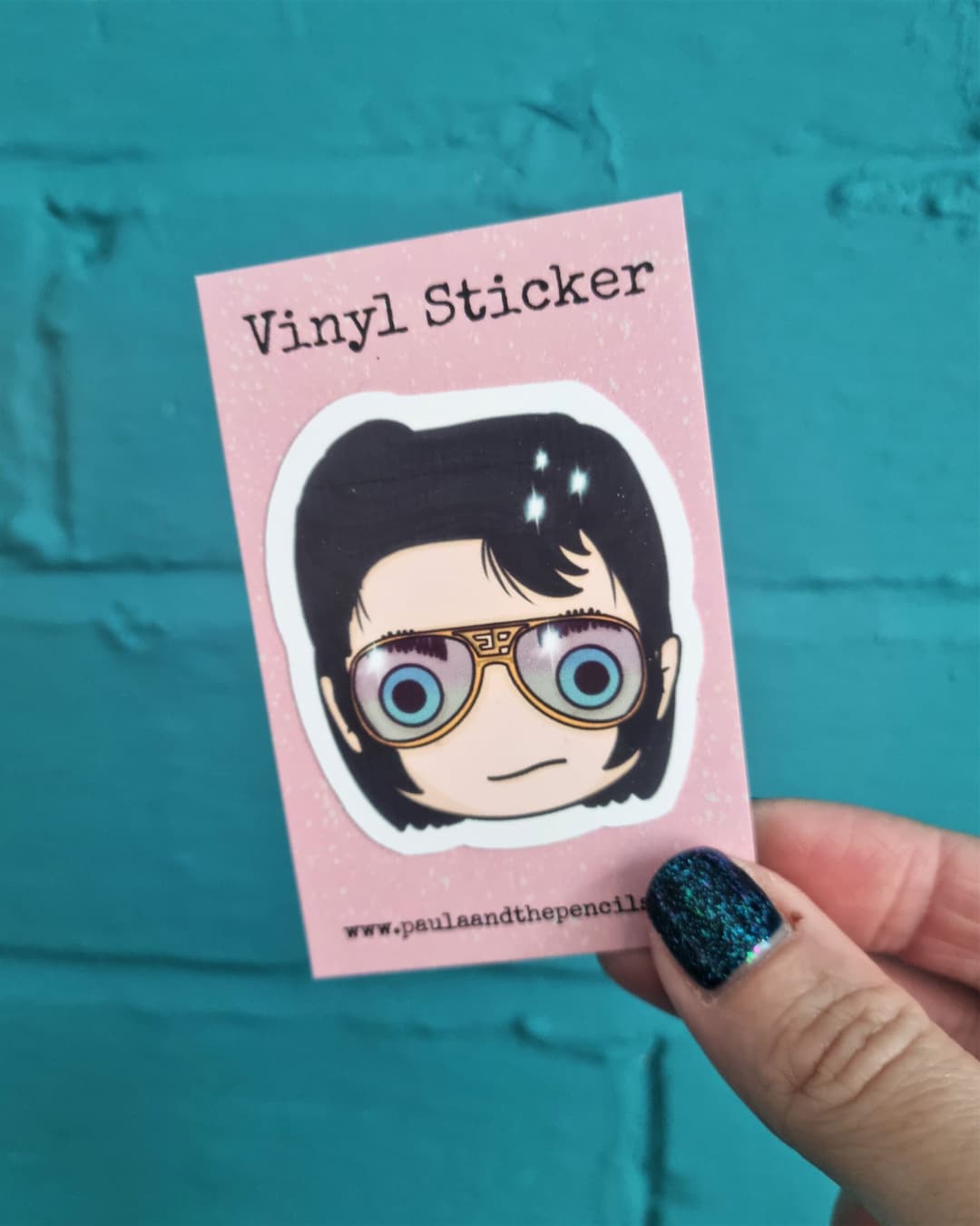 Elvis Presley Face Sticker - Vinyl Sticker - Elvis Gift - Birthday ...