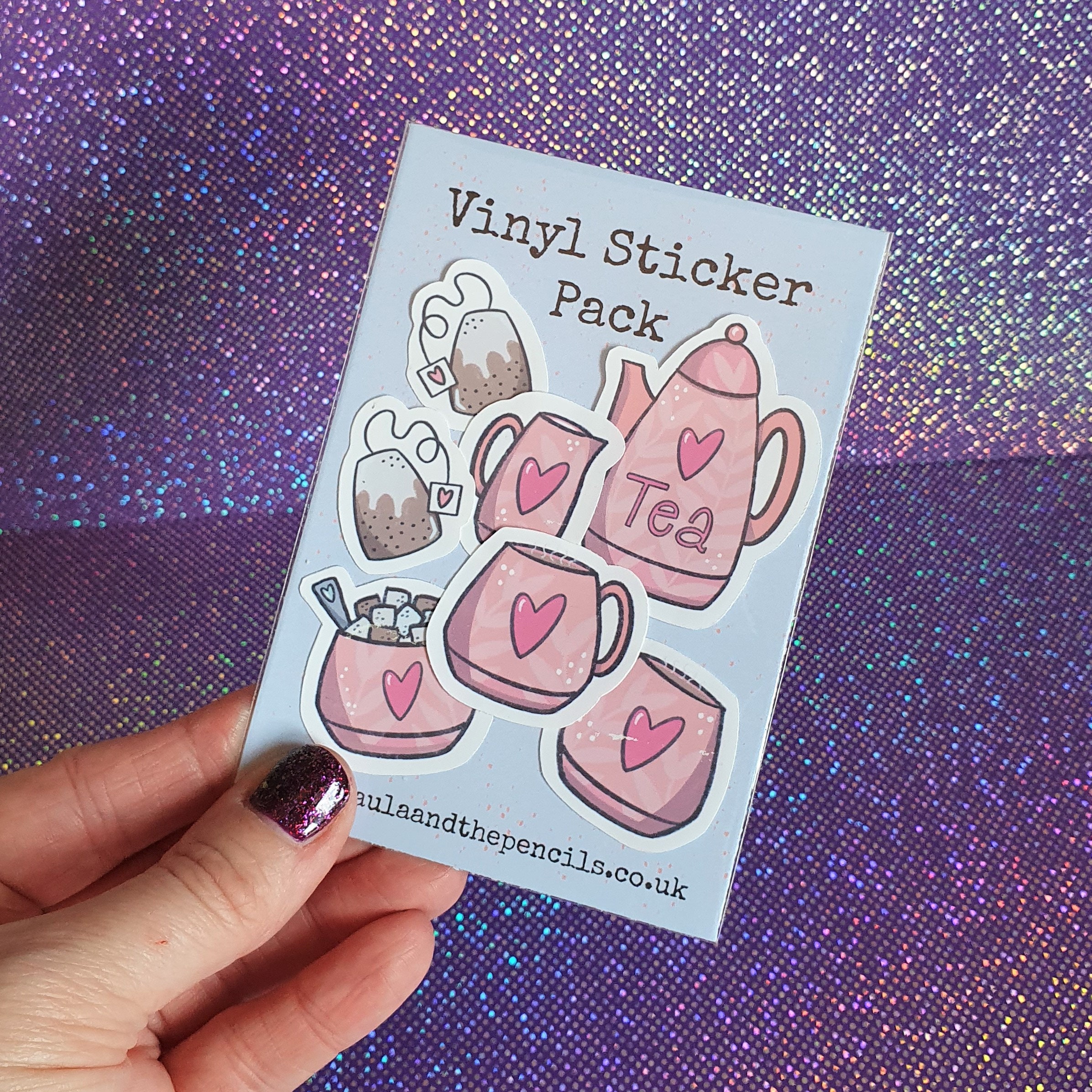 Teapot Vinyl Sticker Tea Shop Vinyl Stickers Planner | Etsy