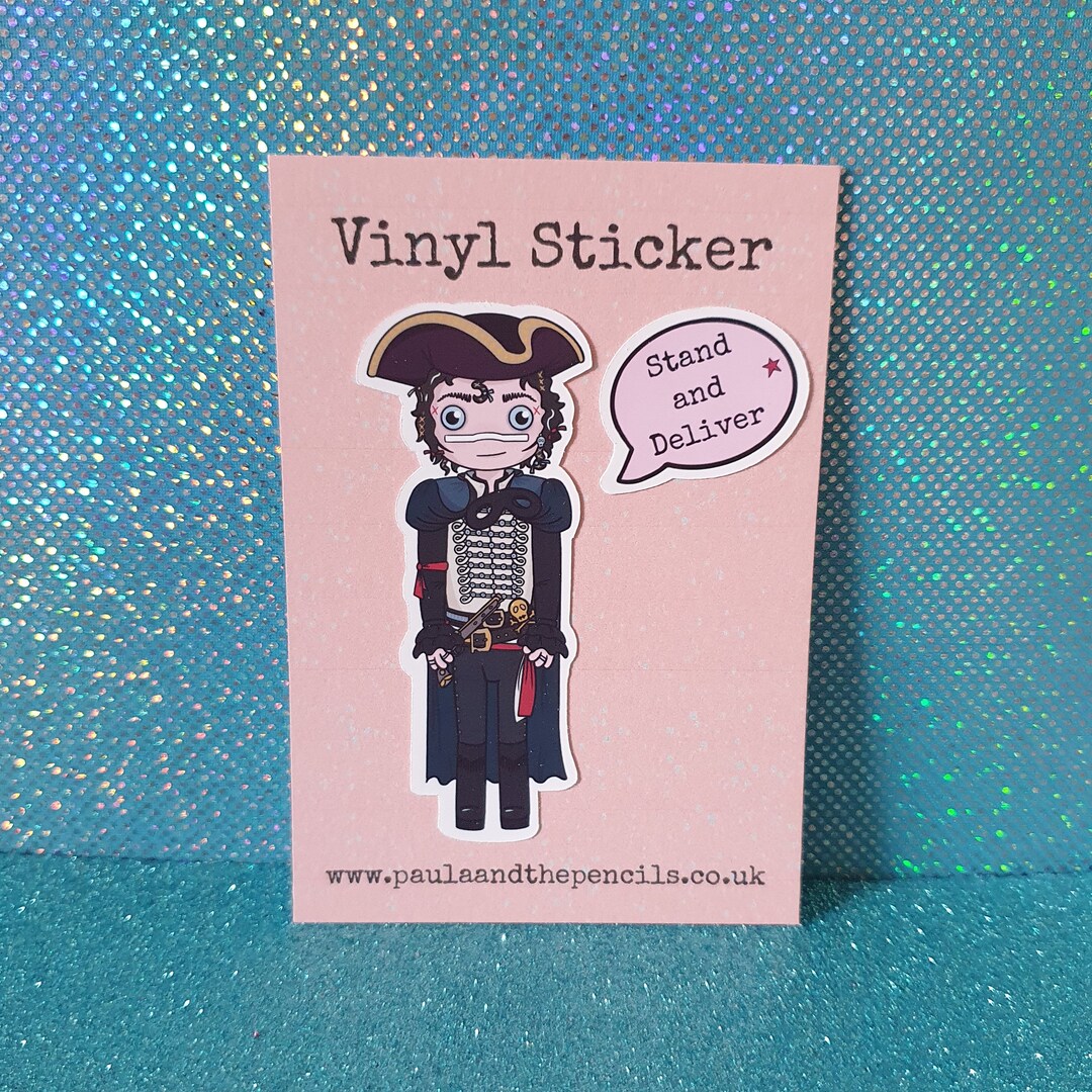 Adam Ant Inspired Vinyl Sticker - Dandy Highwayman - Stand and Deliver ...