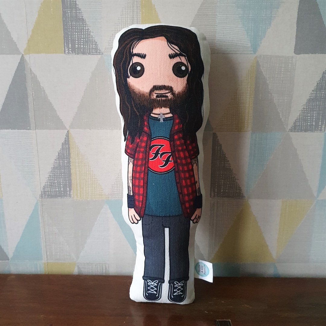 Dave Grohl Tribute Doll - Gift - Art Doll - Illustration - Icon ...