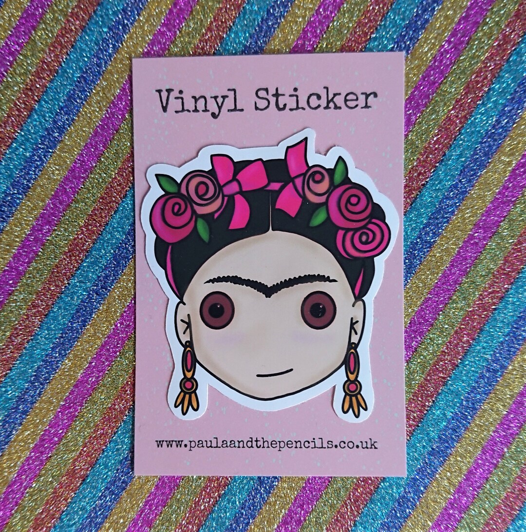 Frida Vinyl Sticker Gift Frida Kahlo Mexican Artist Feminist Girl Boss ...