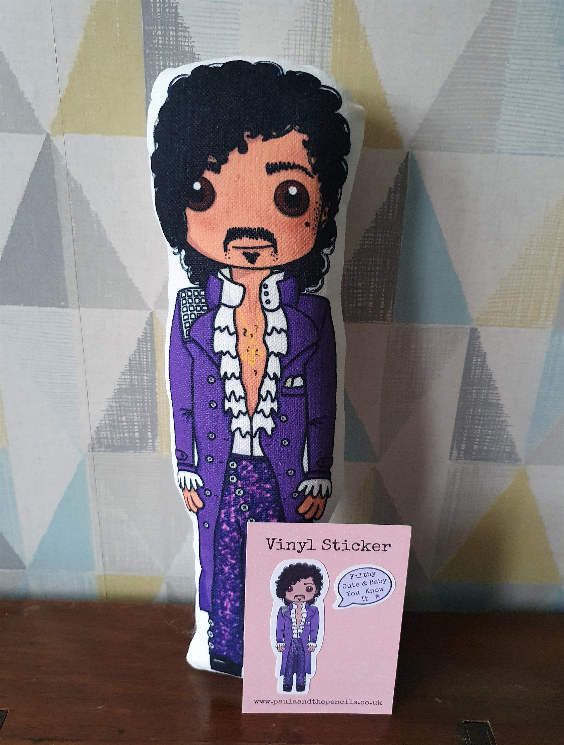 Prince Inspired Doll - Gift - Purple Rain - Gift - Plush Toy - Purple ...