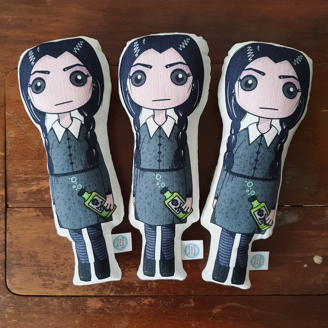 Wednesday Addams Doll - the Addams Family - Halloween - Emo - Goth ...