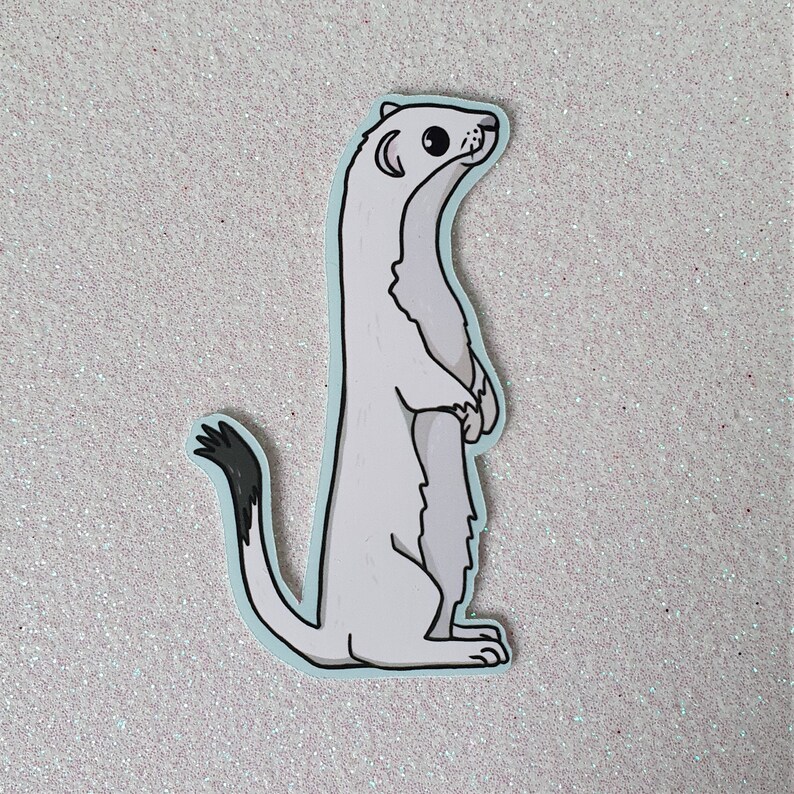 Pantalaimon Vinyl Sticker Ermine His Dark Materials | Etsy