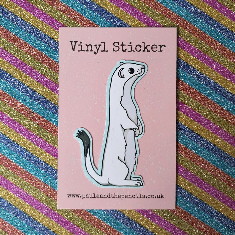 Pantalaimon Vinyl Sticker Ermine His Dark Materials | Etsy