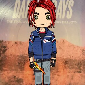 Gerard Way Tribute Doll - Gift - Art Doll - Illustration - Rockstar ...
