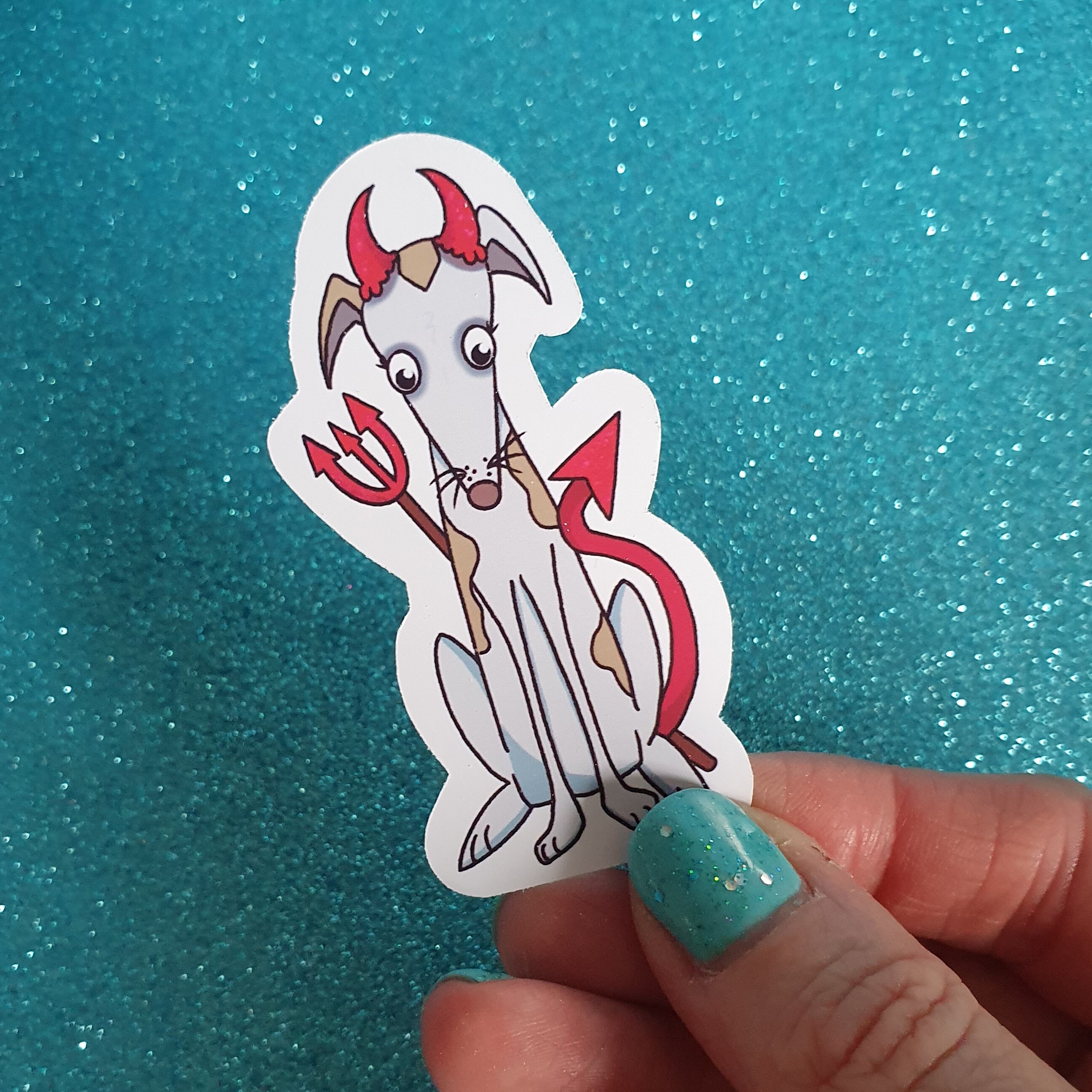 Whippet Stickers - Dog Person - Sighthound - Greyhound Gift - Skinny ...