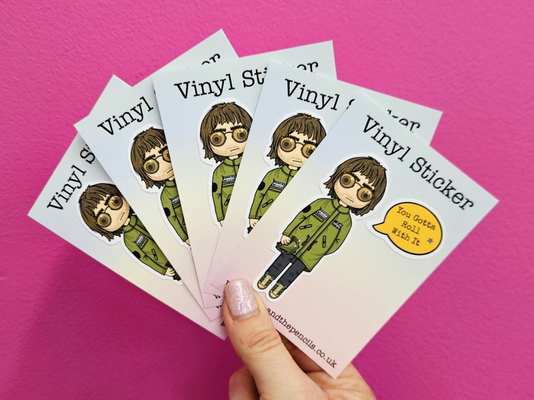 Liam Gallagher Inspired Vinyl Sticker - Gift - Oasis - Music Icon ...