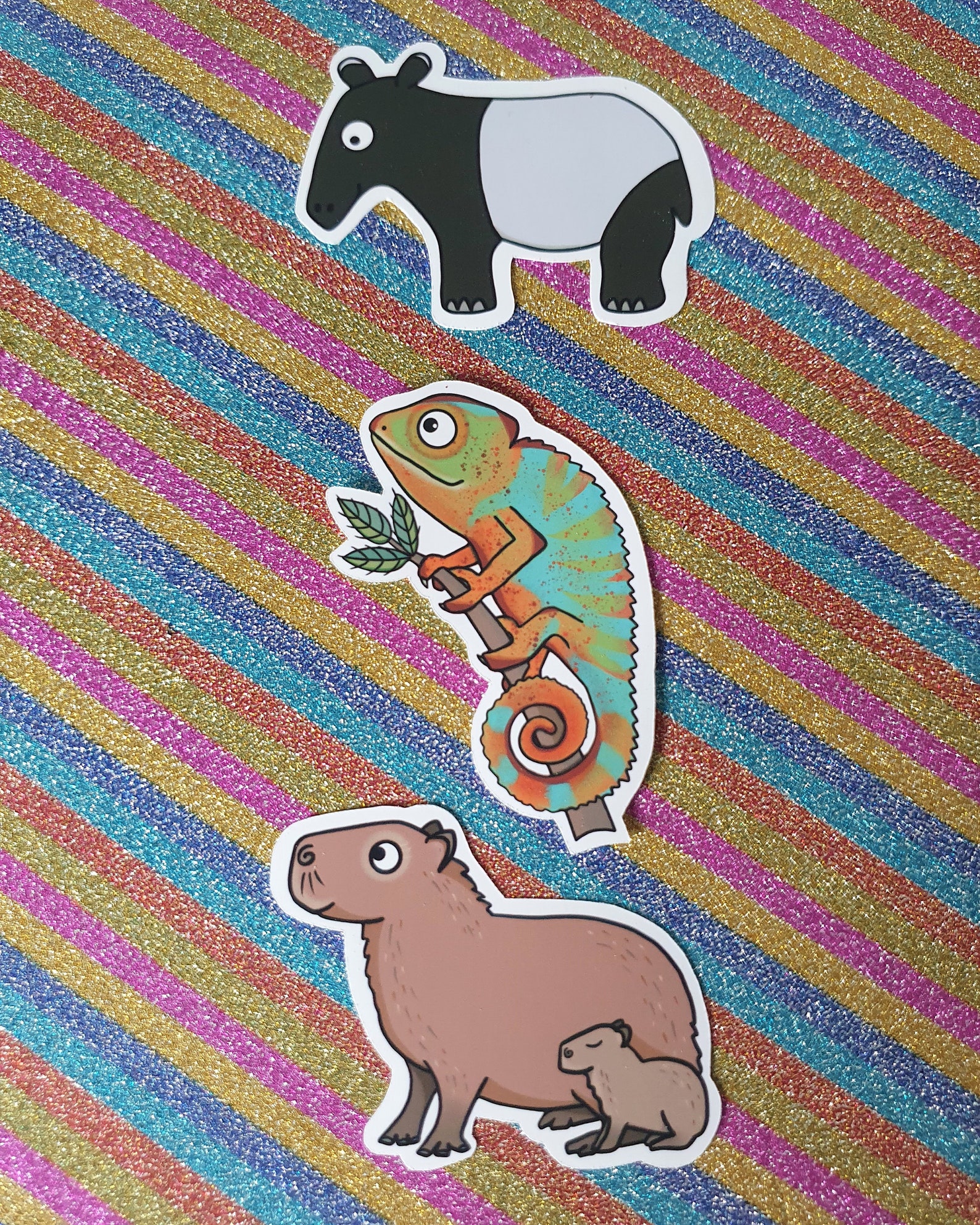 Chameleon Vinyl Sticker - Animal Lover - Zoology - Wildlife - Cute ...