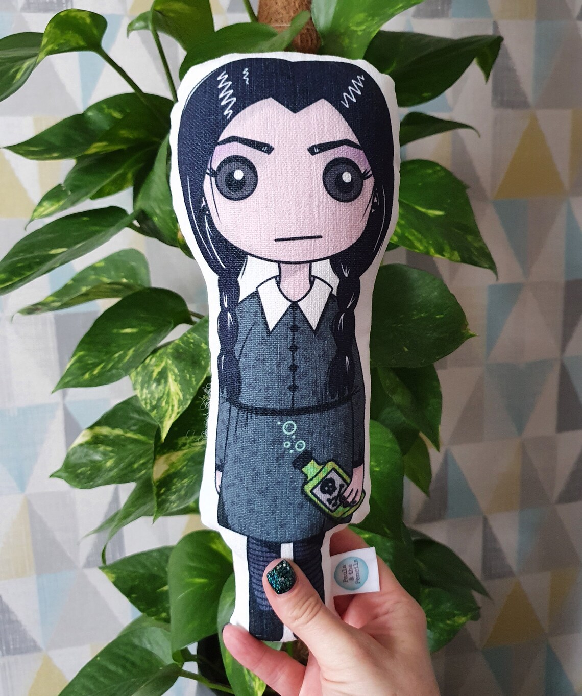 Wednesday Addams Doll - the Addams Family - Halloween - Emo - Goth ...