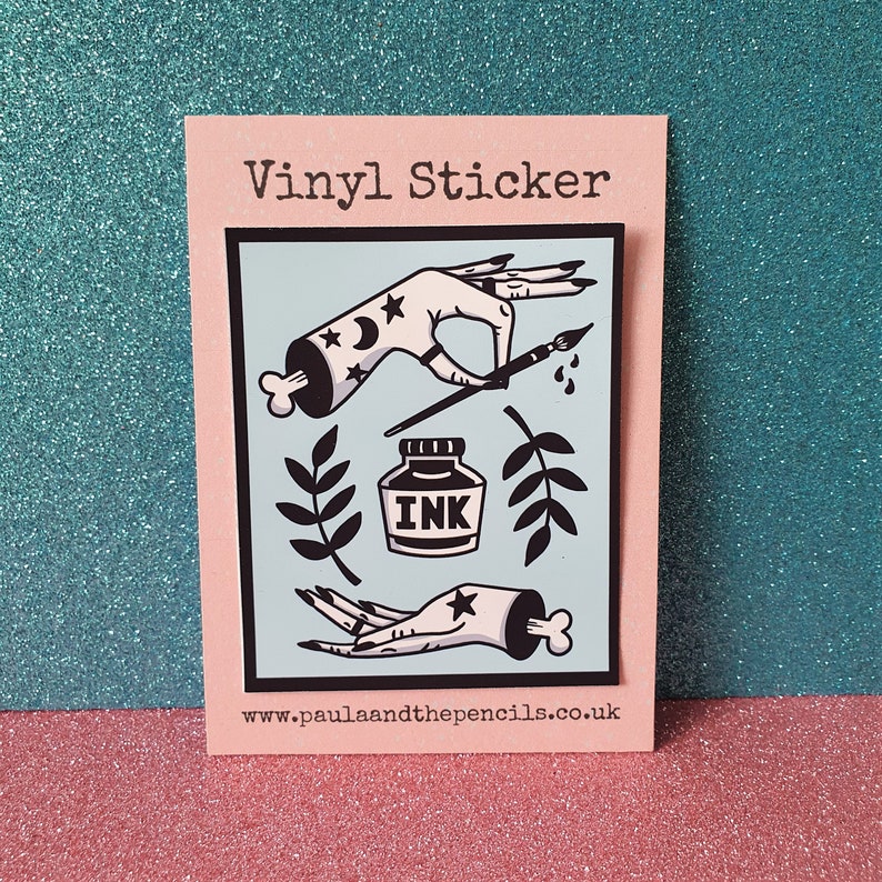 Magic Ink Vinyl Sticker - Ink - Tattoo - Inktober - Artist - Witch ...