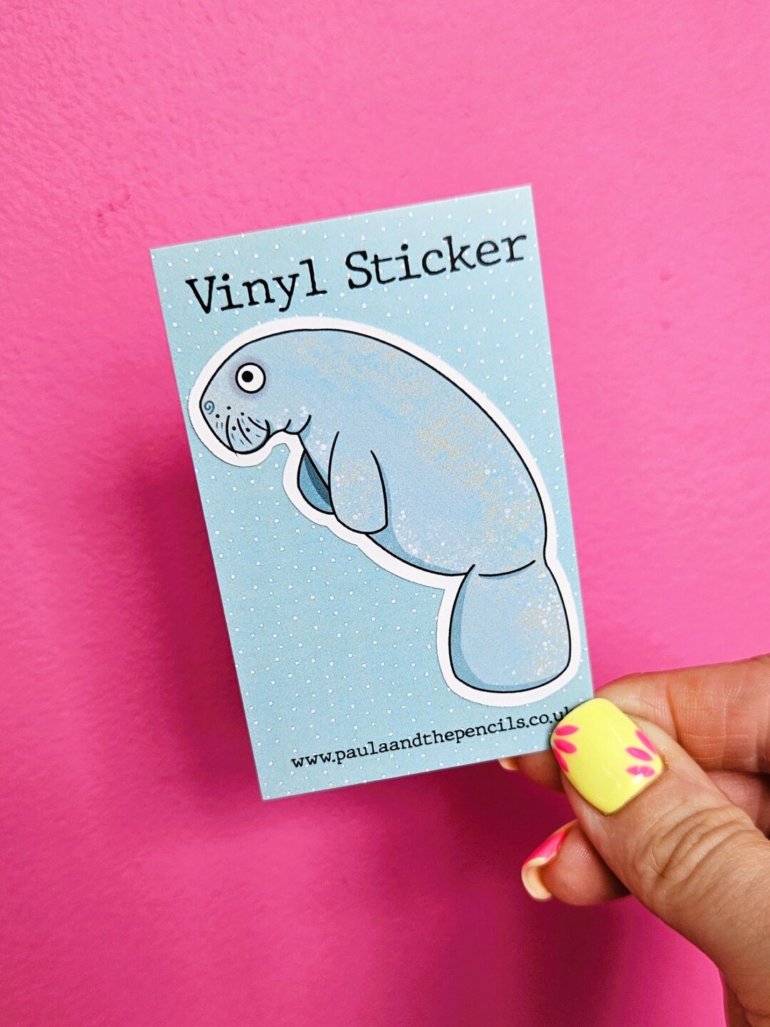 Manatee Vinyl Sticker - Animal Lover - Zoology - Wildlife - Cute ...