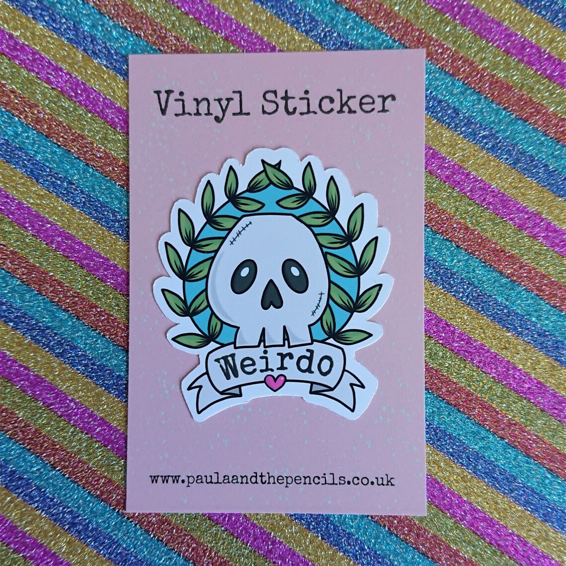 Weirdo Vinyl Sticker Gift for Her Gift for Him Odd | Etsy UK