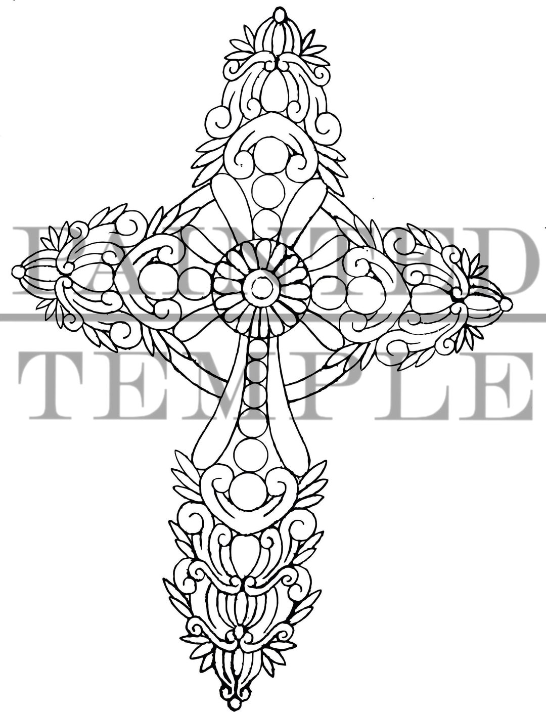 DECORATIVE CROSS - DIGITAL - Inspiration Art - Includes 4 File Formats ...