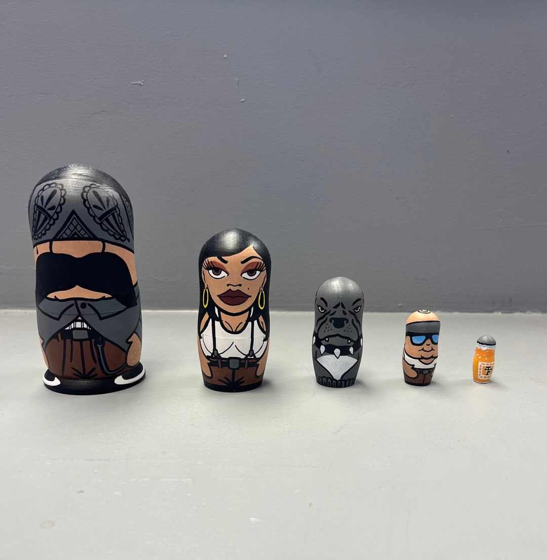 Homie Nesting Doll Set Hand Painted Wooden Nesting Doll Set Painted ...