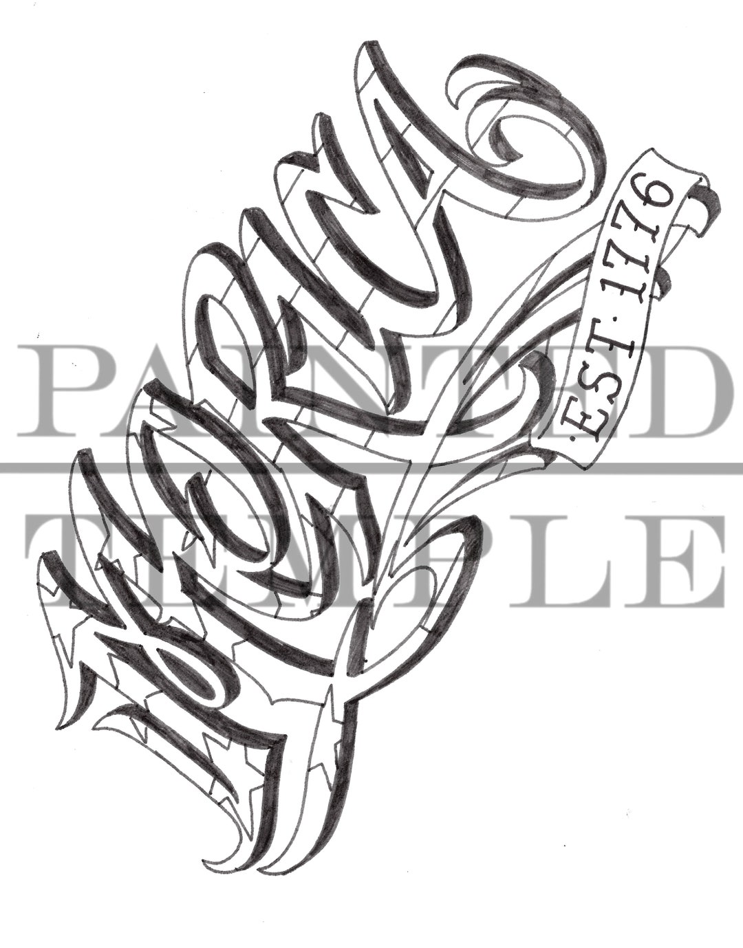 MERICA - DIGITAL - Custom Art - Inspiration Art - Includes 4 File ...