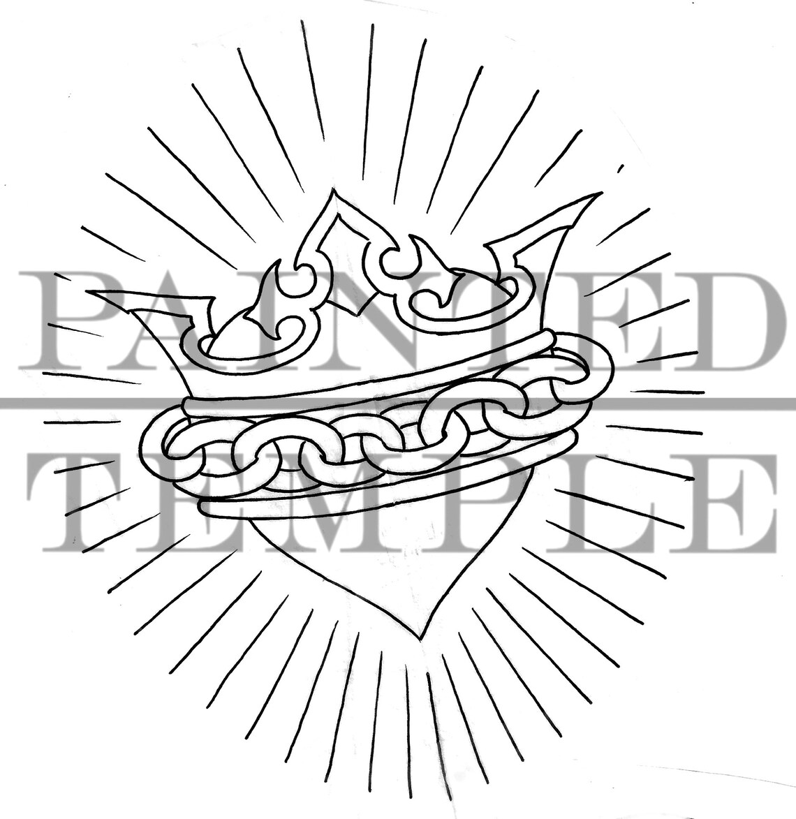 ROYAL HEART- DIGITAL - Custom Art - Romantic Art - Includes 4 File ...