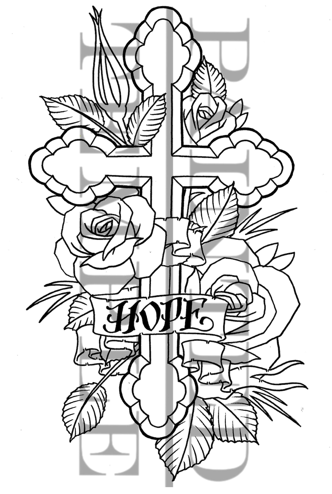 HOPE ROSES - DIGITAL - Inspiration Art - Includes 4 File Formats .svg ...