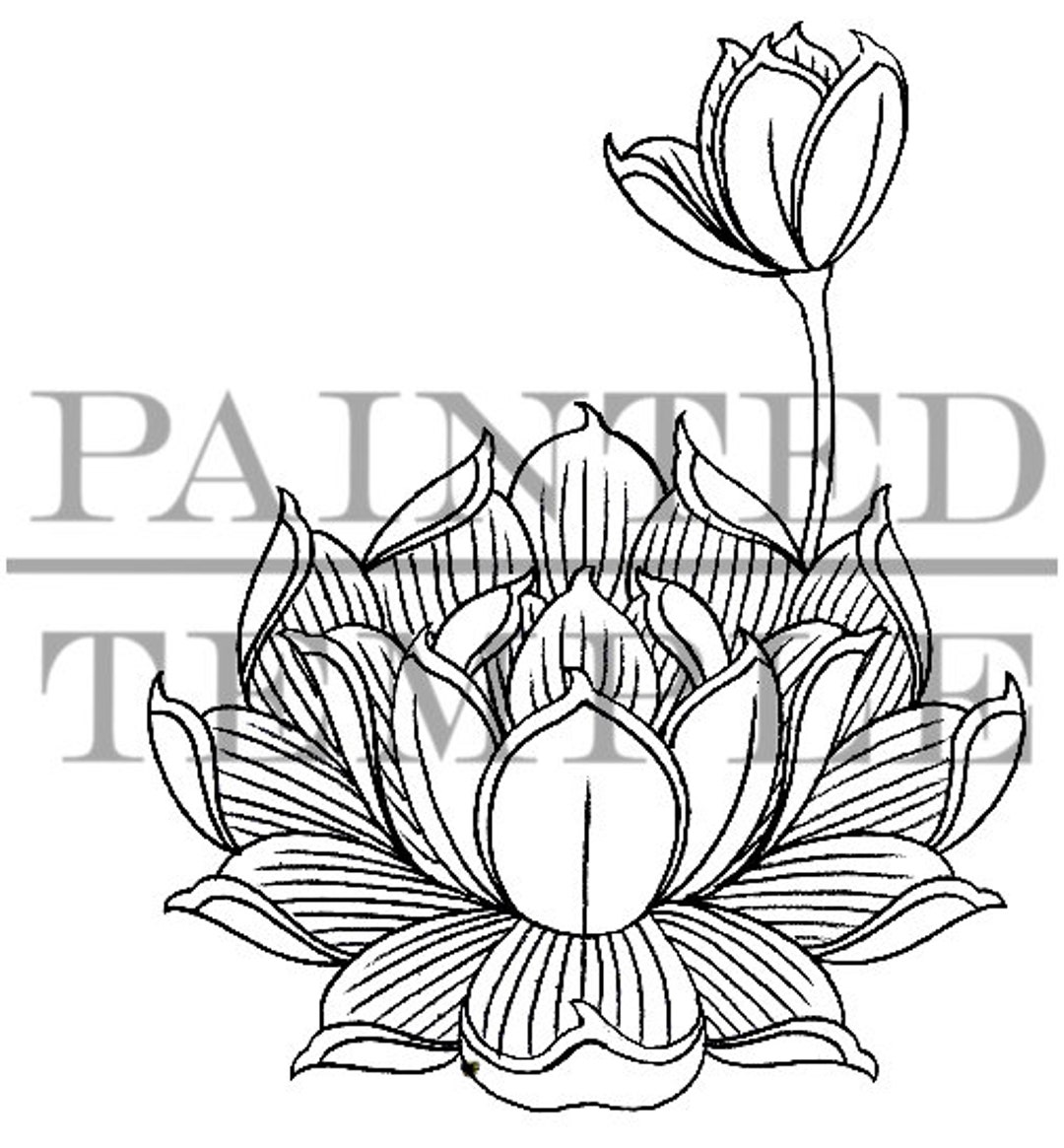LOTUS LOVE - DIGITAL - Custom Art - Includes 4 File Formats .svg .jpg ...