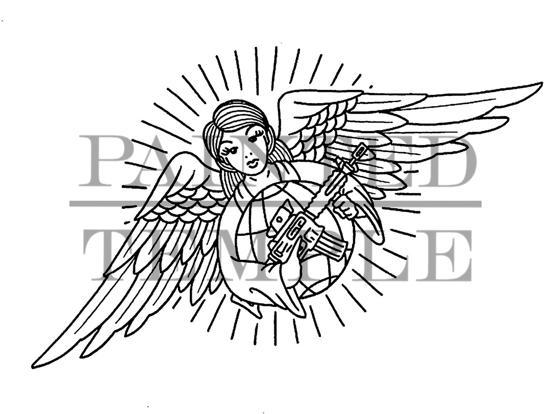 WAR ANGEL - DIGITAL - Inspiration Art - Includes 4 File Formats .svg ...