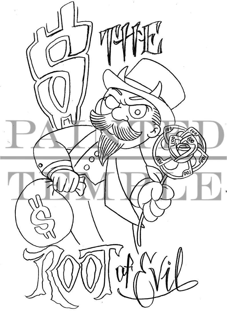 CASH is KING - DIGITAL - Custom Art - Money is the Root of All Evil Art ...