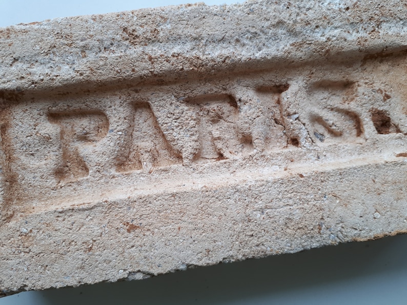 Paris France Brick vintage antique firebrick block RARE old | Etsy
