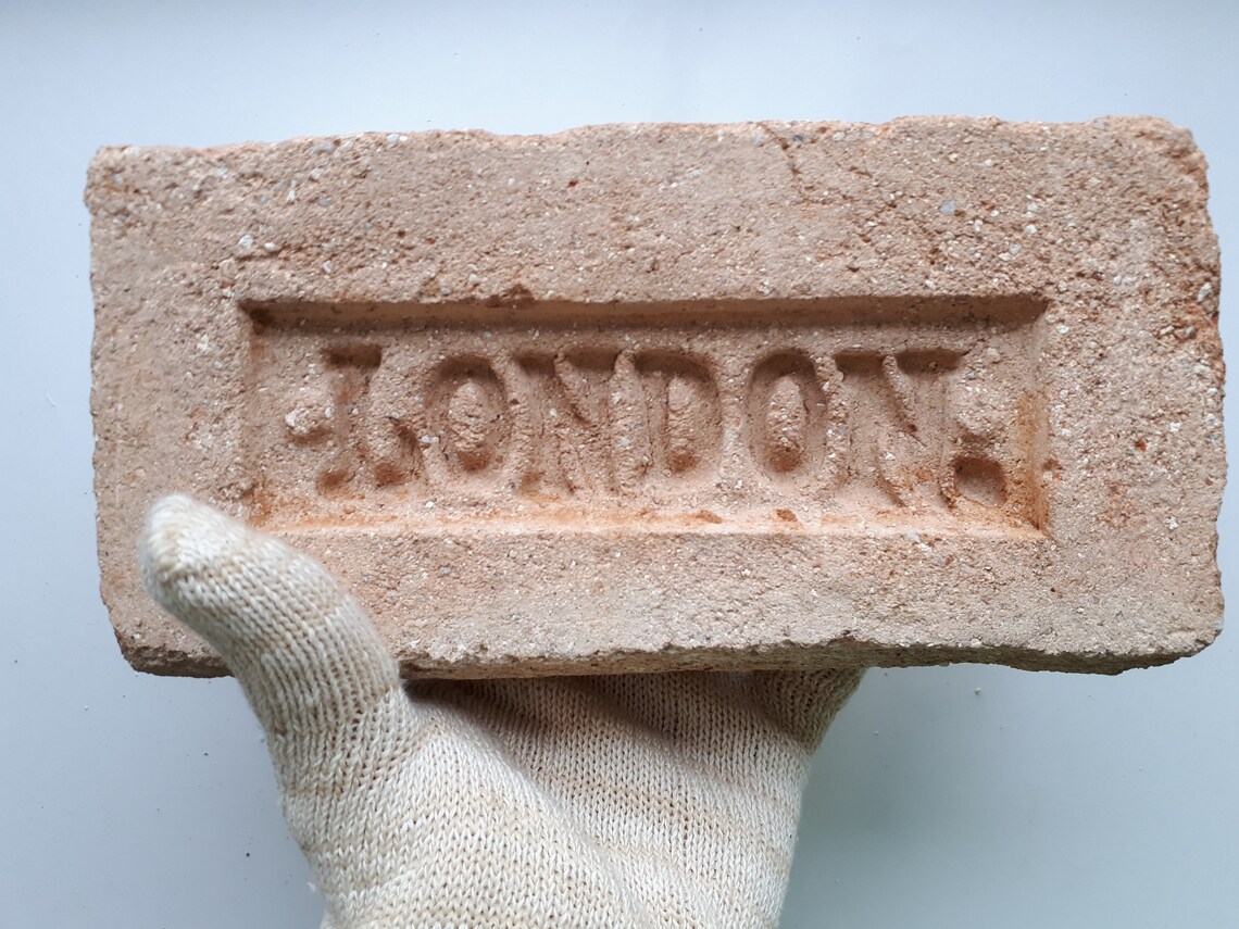London Brick Vintage Antique Firebrick Block RARE Old Antique Block ...