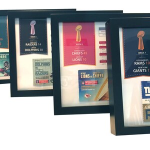American Football Personalised Infographic Ticket Display - Etsy