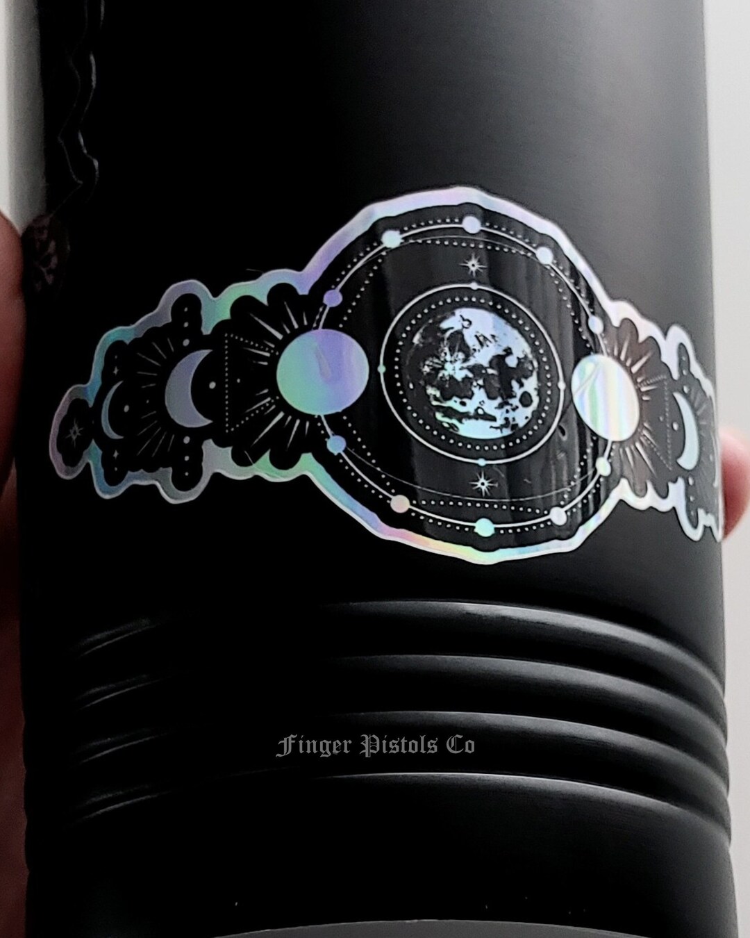 Moon Phases Celestial Sticker Holographic Lunar Cycle - Etsy