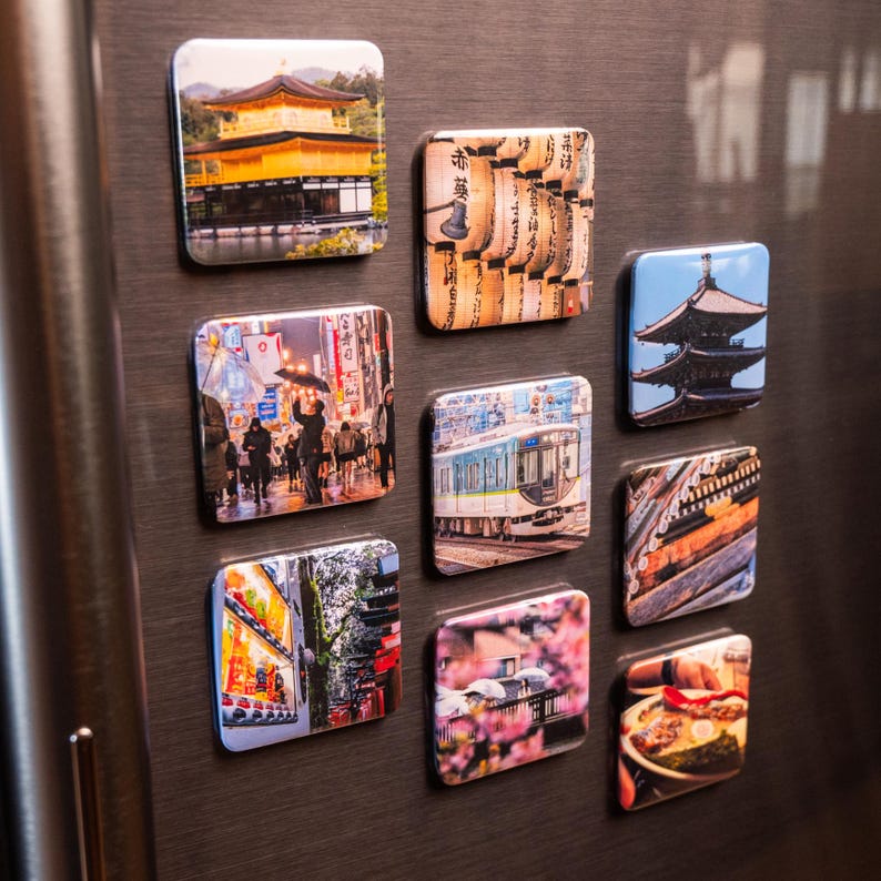 Rounded Square Magnet 2x2" Personalized With Your Photos Fridge Magnet ...