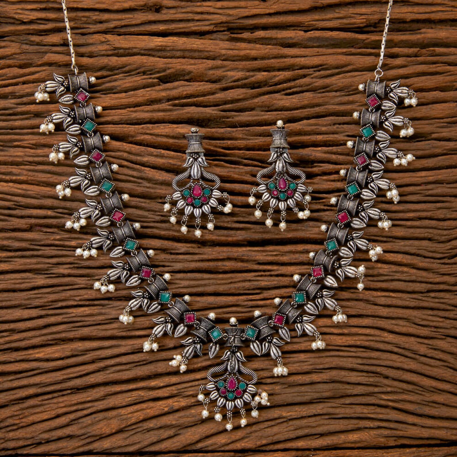 Boho Jewelry Set Statement Necklace and Earrings Afghani | Etsy