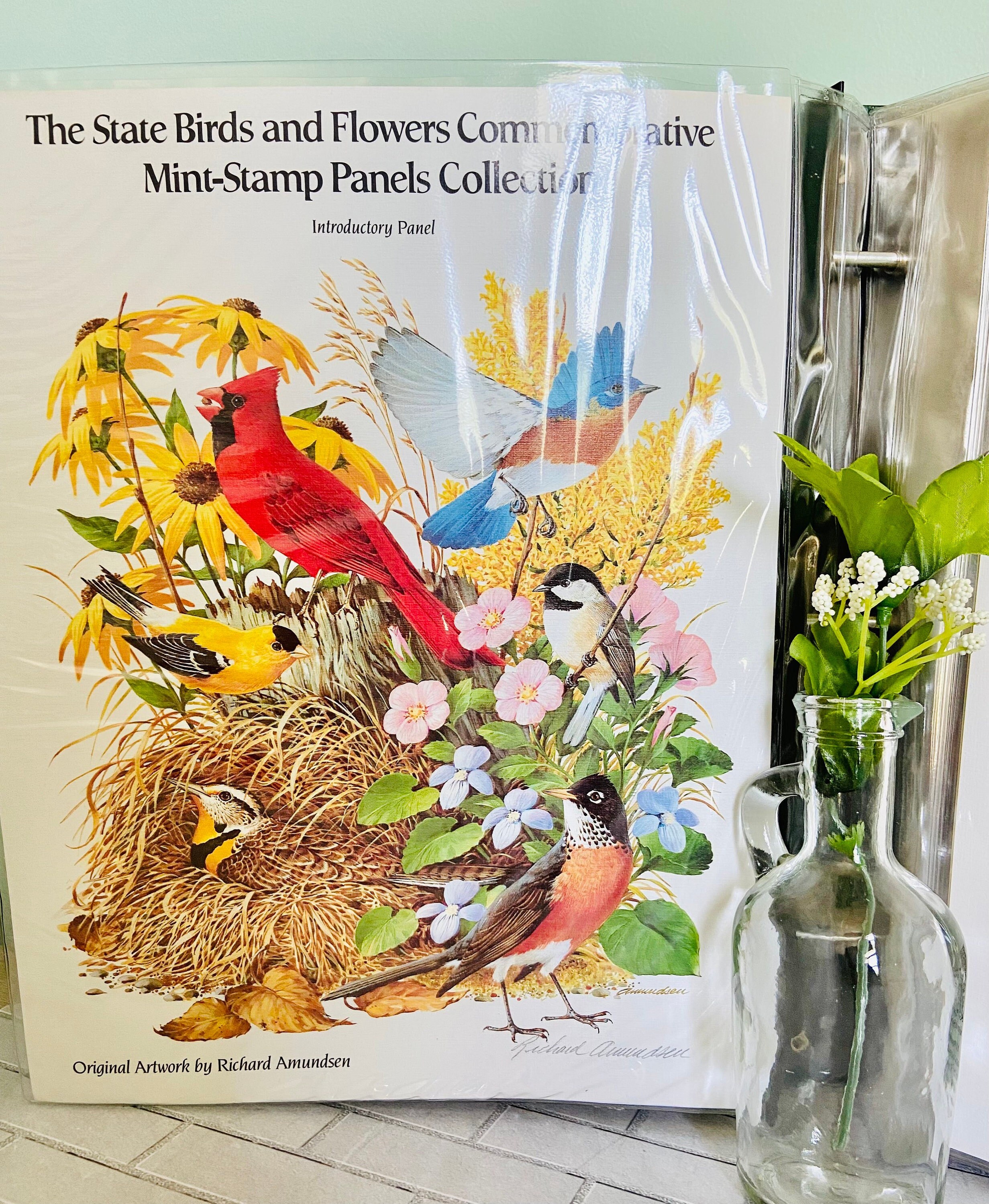 The State Birds & Flowers Commemorative Mini-stamp Panels - Etsy