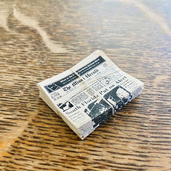 Miniature Newspaper - Etsy
