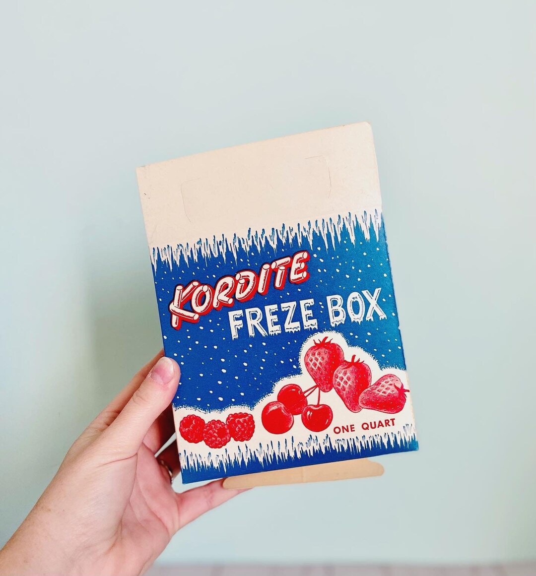 1950s Kordite Freeze Box Food Packaging Frozen Food Carton NOS - Etsy
