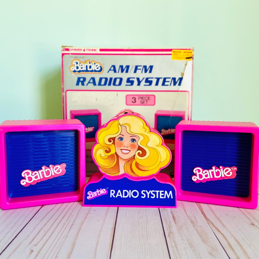 1984 Barbie AM/FM Radio System Set Non Working - Etsy