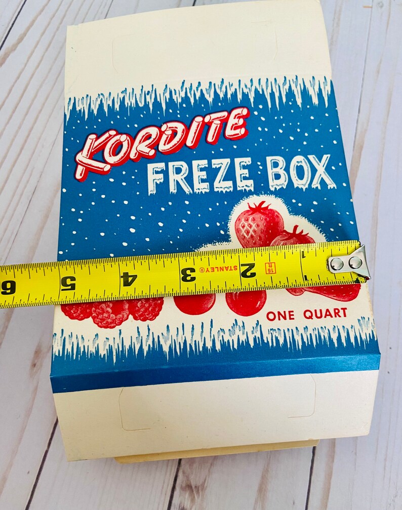 1950s Kordite Freeze Box Food Packaging Frozen Food Carton - Etsy
