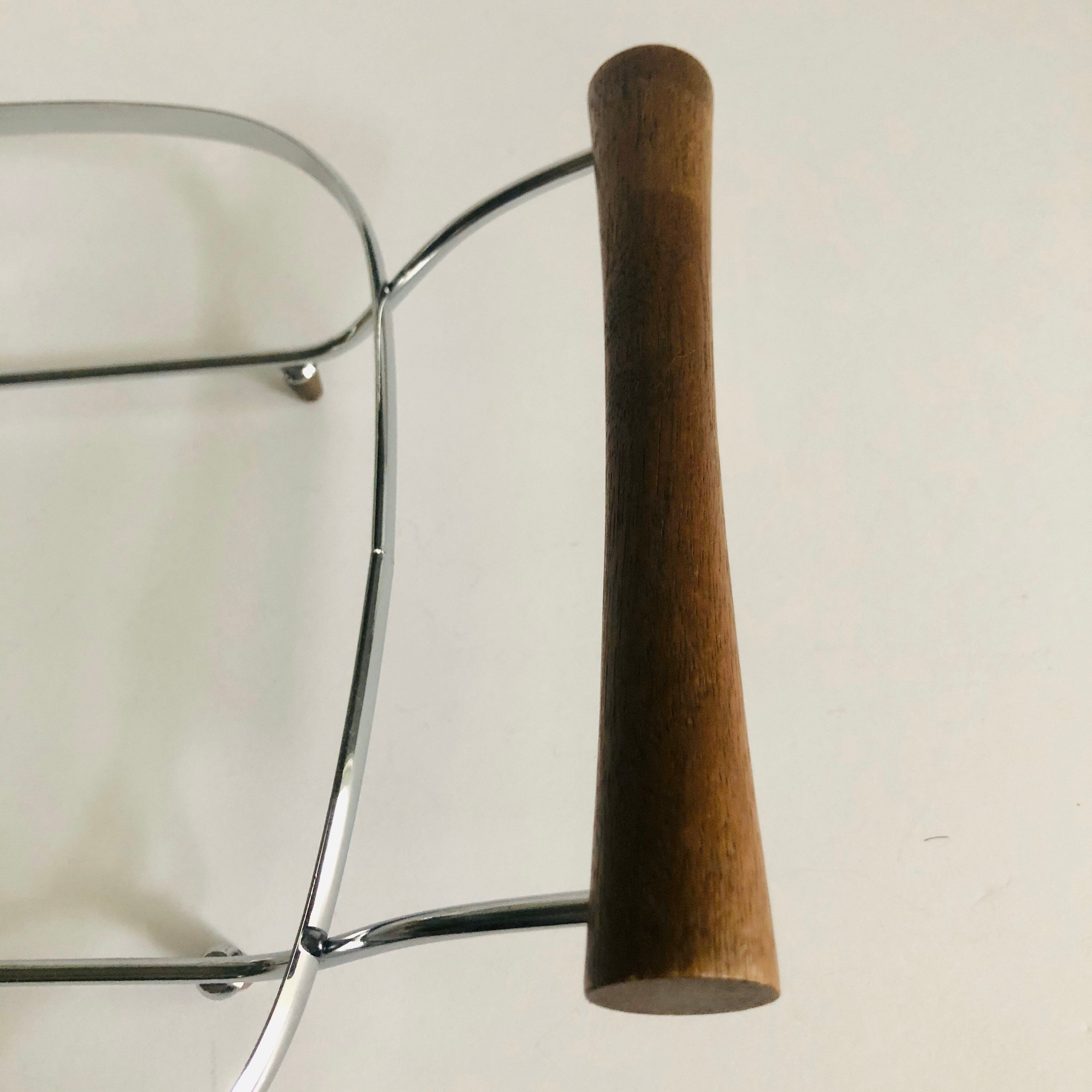 Vintage Corning Ware Cradle Stand Holder Teak Wood Handles & - Etsy