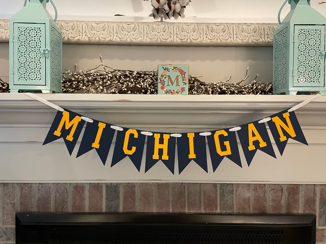 Michigan Banner - Etsy