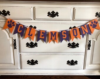 Clemson Banner - Etsy