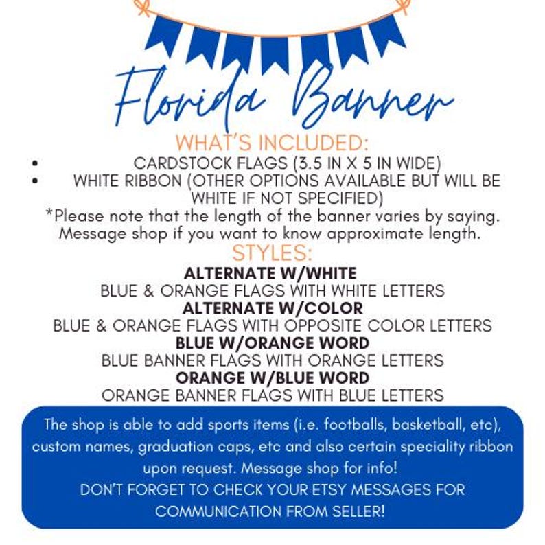 Florida Banner - Etsy