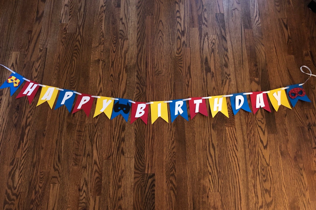 Superhero Banner - Etsy