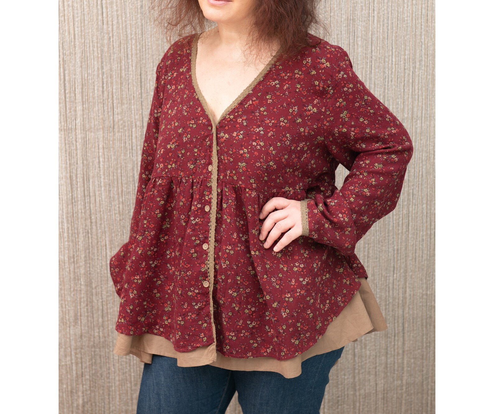 Plus Size Bohemian Tunic, Floral Boho Tunic - Etsy