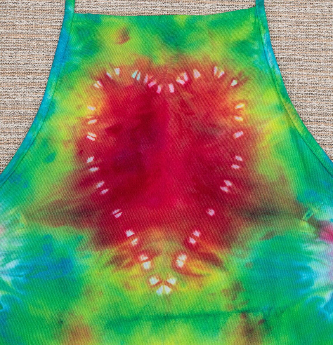 Tie-dye Hippie Apron Bohemian Apron Up-cycled OOAK Colorful - Etsy