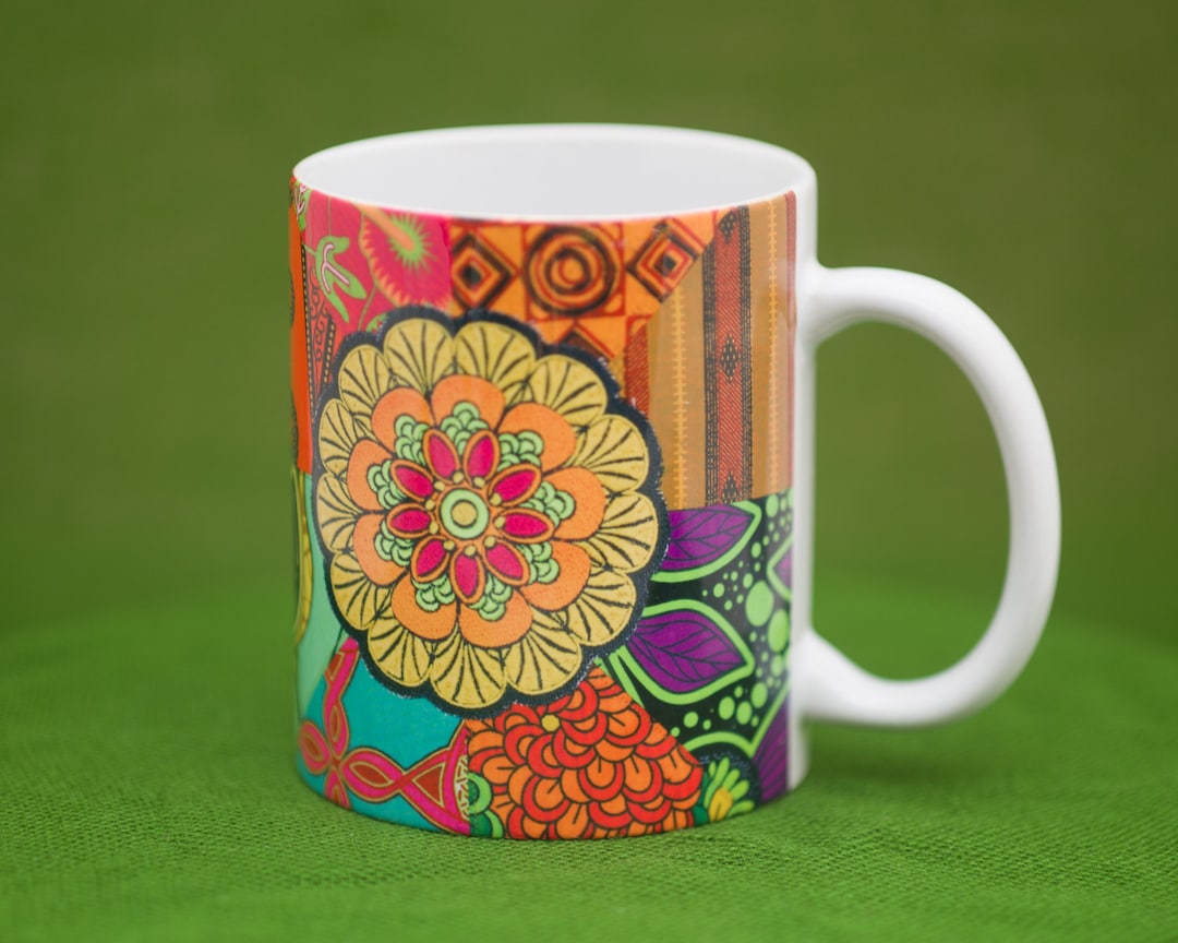 Vibrant Boho Mug "flower Power", Colorful Floral Ethnic Hippie Mug - Etsy