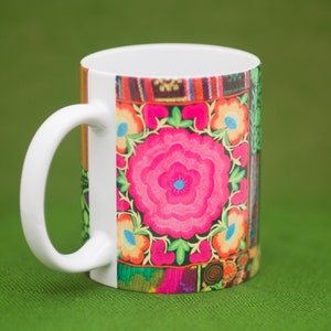 Vibrant Boho Mug "flower Power", Colorful Floral Ethnic Hippie Mug - Etsy